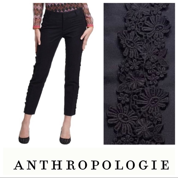 Anthropologie | Pants & Jumpsuits | Nwot Anthro Daisy Lace Trimmed ...